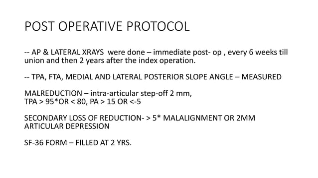 Three column fixation for complex PROXIMAL TIBIA FRACTURES | PPTX ...