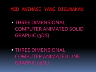 Three Dimensional Computer Animated Graphic | PPT