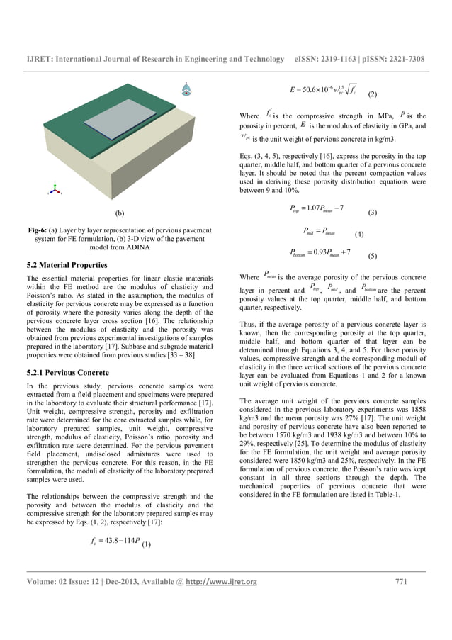 Three Dimensional Finite Element Modeling Of Pervious Pdf