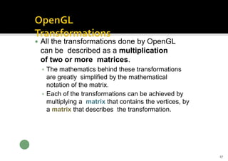 Three dimensional geometric transformations | PPT