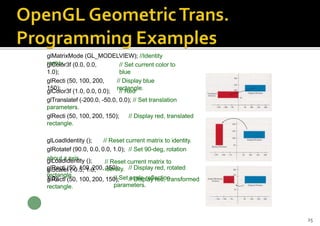 Three dimensional geometric transformations | PPTX