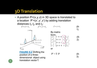 Three dimensional geometric transformations | PPT