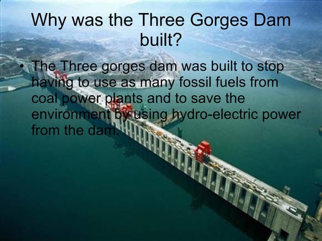 Three Gorges Dam Ben Phillips | PPT