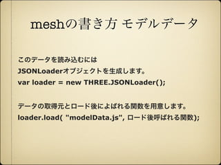 Three.jsで3D気分 | PPT