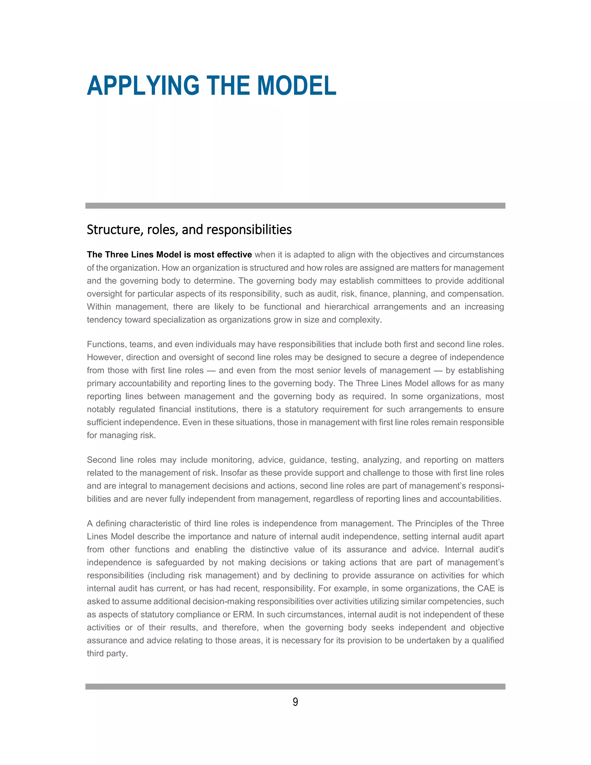 Three lines model updated, IIA update model tiga lapis pertahanan ...