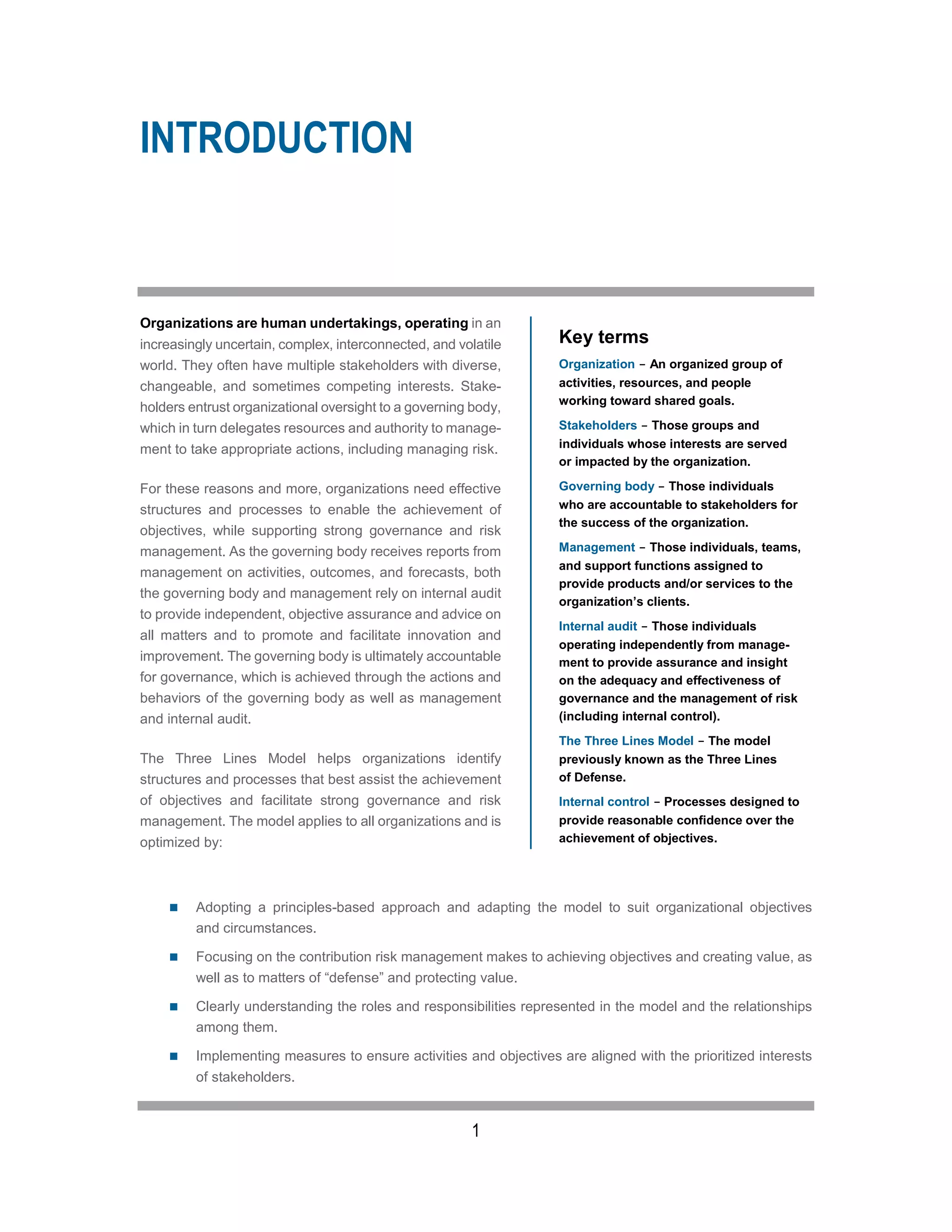 Three lines model updated, IIA update model tiga lapis pertahanan ...