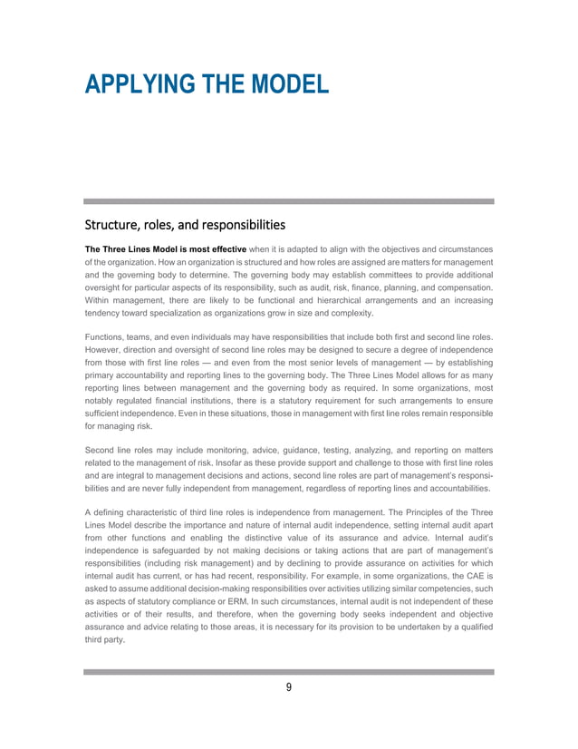 Three lines model updated, IIA update model tiga lapis pertahanan ...