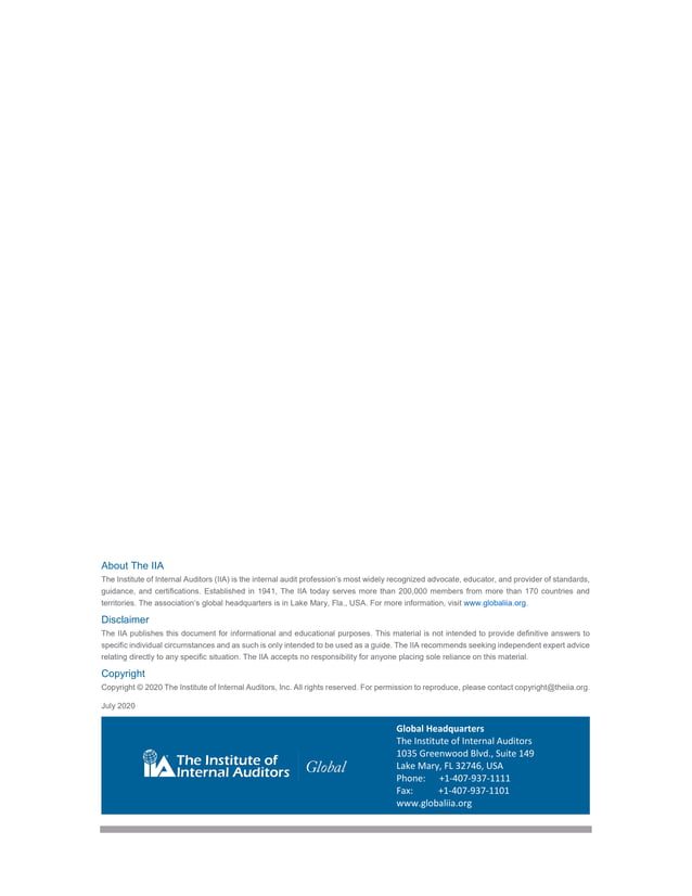 Three lines model updated, IIA update model tiga lapis pertahanan ...