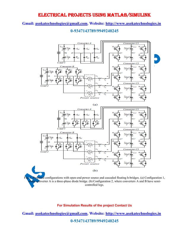 Three Phase Unidirectional Rectifiers With Open End Source And Cascaded Floating Capacitor H Bridges