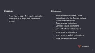 Three-point estimation technique for software development | PDF