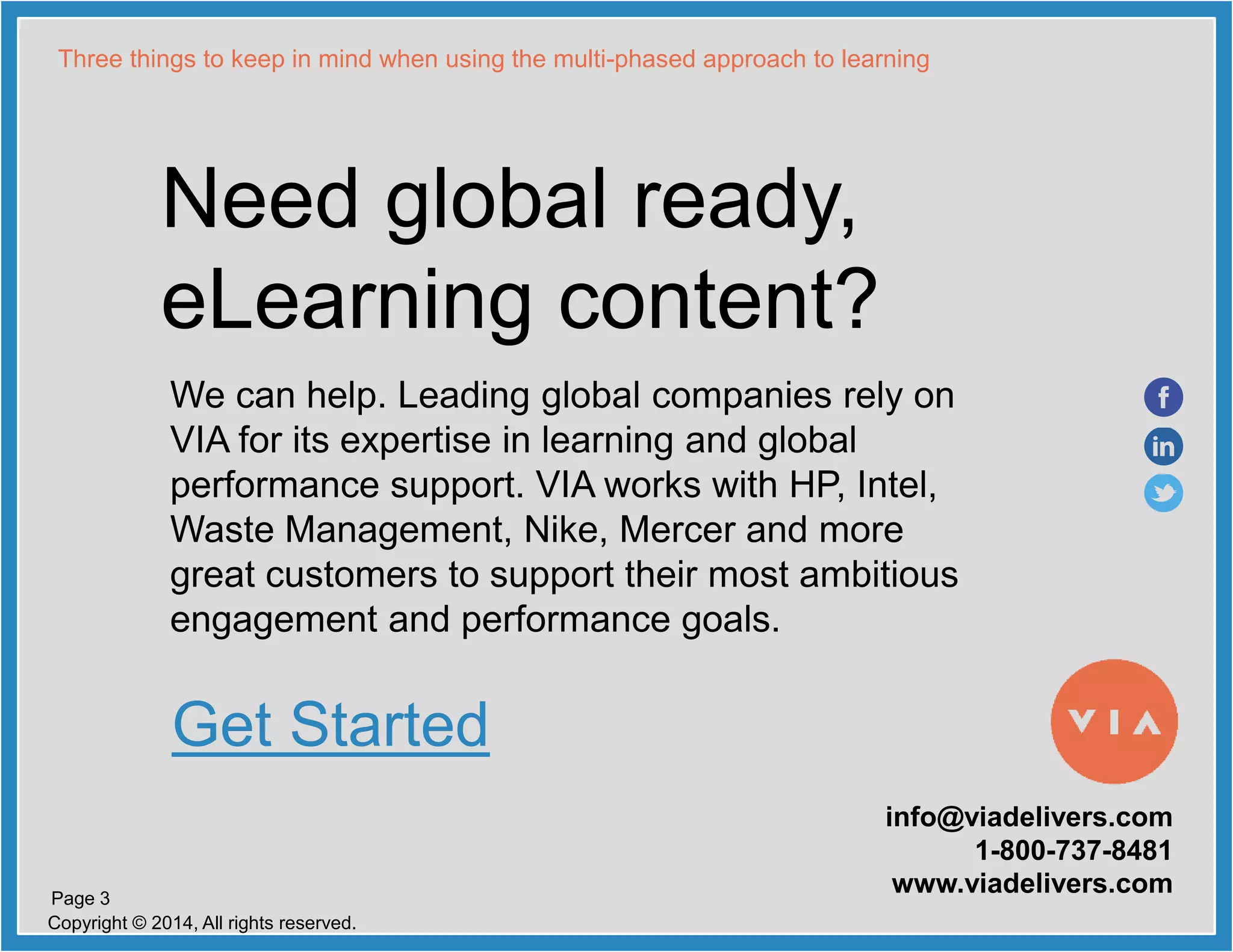 Three tips for a multi-phased learning approach - eLearning | PPT