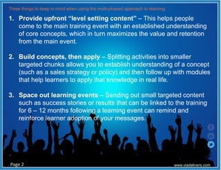 Three tips for a multi-phased learning approach - eLearning | PPT