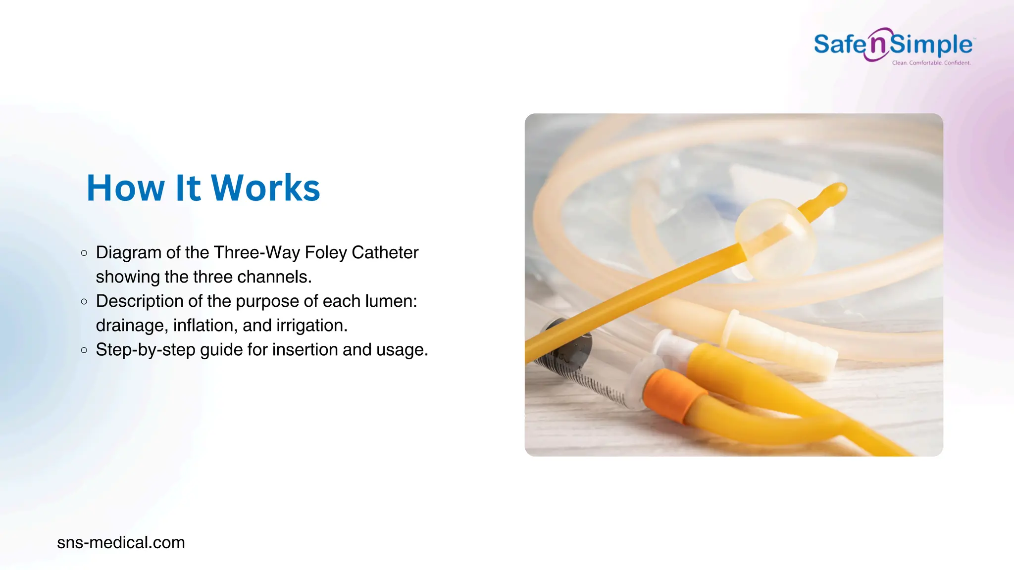 Three-Way Foley Catheter | Silicone Catheter - SNS Medical | PDF
