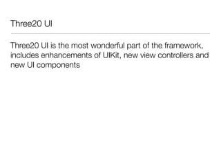 Three20 framework for iOS development | PPT