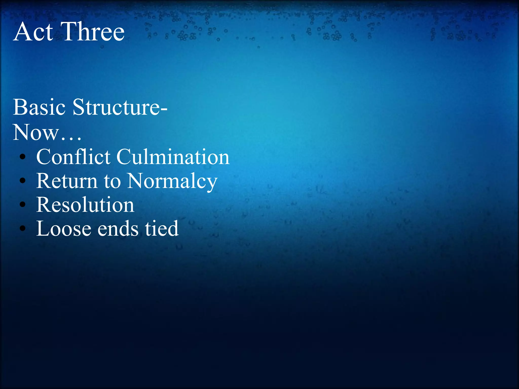 Three Act Structure | PPT