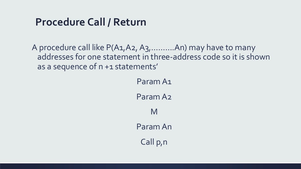 Three address code In Compiler Design