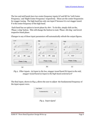 Three Band EQ Design Report | PDF