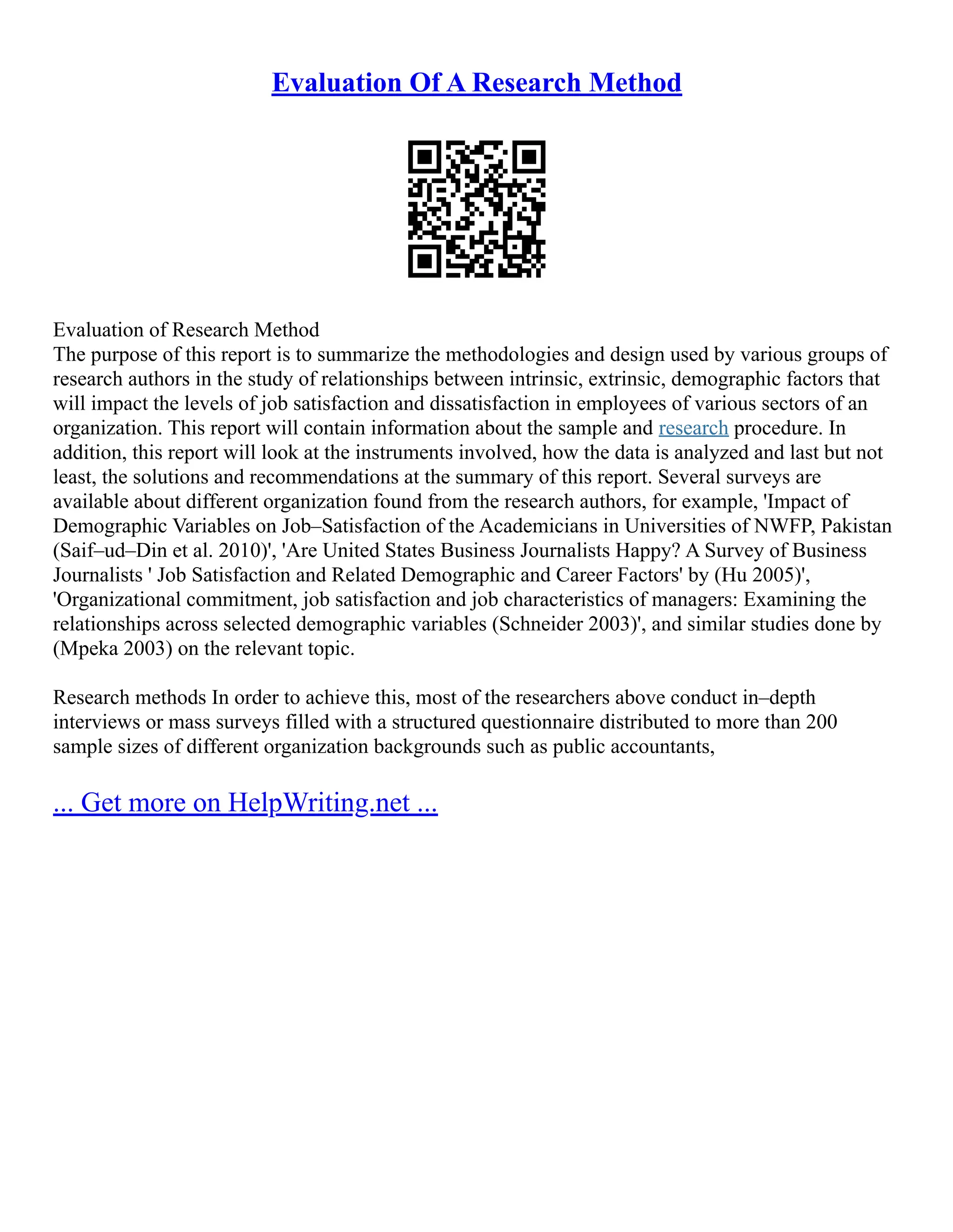 Three Basic Job Evaluation Methods | PDF