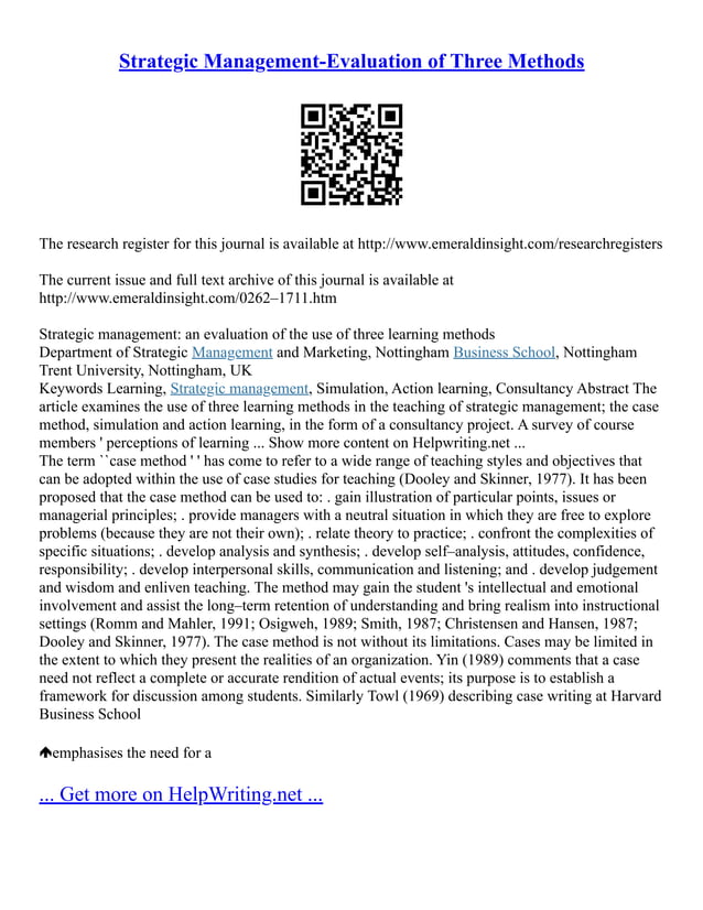 Three Basic Job Evaluation Methods | PDF