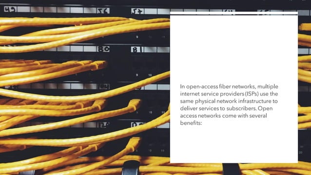 Three Benefits of Open-Access Fiber Networks | PDF | Internet Service ...