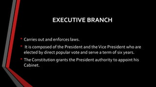 Three branches of government | PPTX