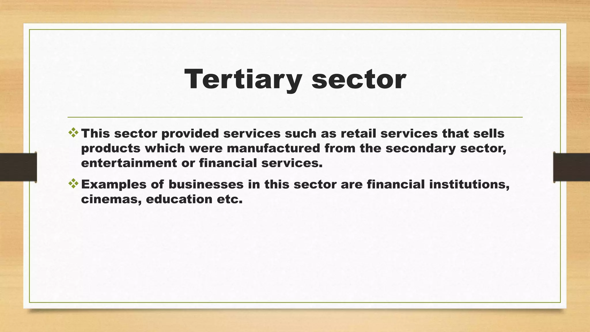 Three business sectors | PPTX