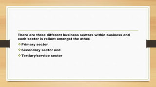 Three business sectors | PPTX