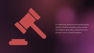 Three California Courts that Hear Family Matter Cases | PDF