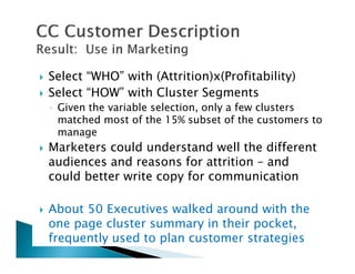 Three case studies deploying cluster analysis | PPT