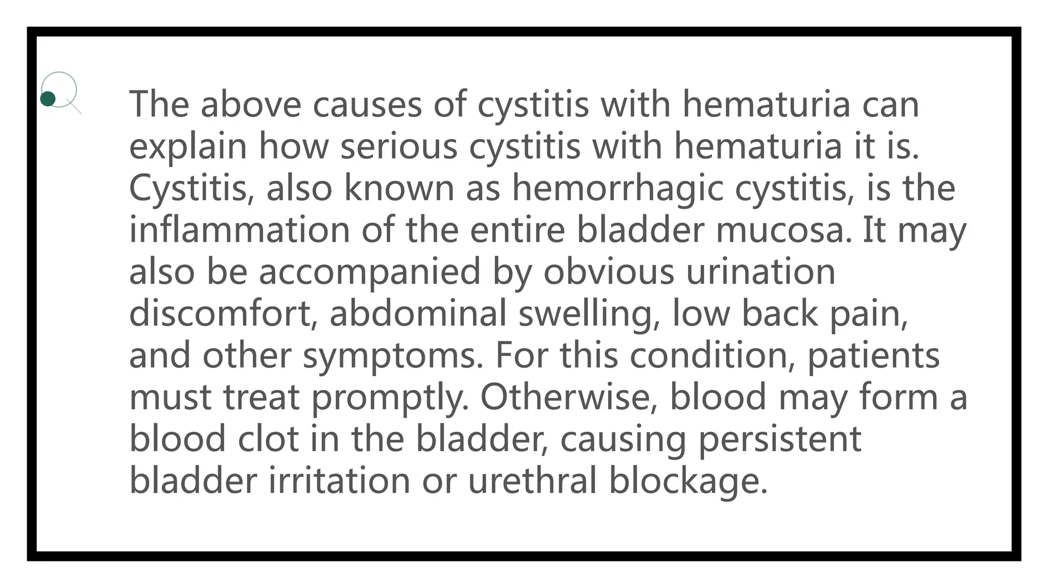 Three Causes Of Cystitis with Hematuria | PPTX