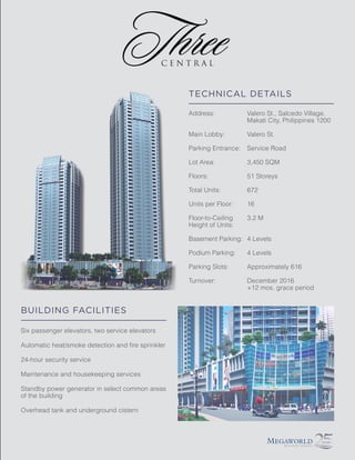 THREE CENTRAL " The Grand Showcase of your SUCCESS!" | PDF