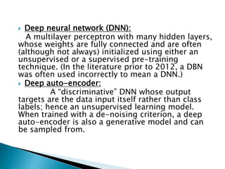 Three classes of deep learning networks | PPTX