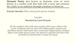 Three Classifications of Poetry | PPTX