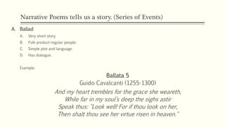 Three Classifications of Poetry | PPTX