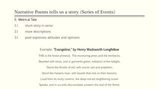 Three Classifications of Poetry | PPTX