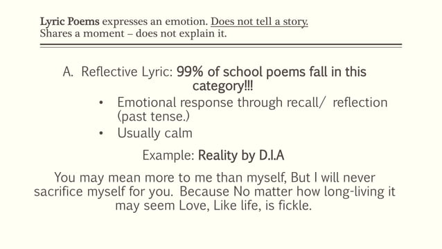 Three Classifications of Poetry | PPTX | Poetry | Books and Literature