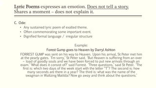 Three Classifications of Poetry | PPTX