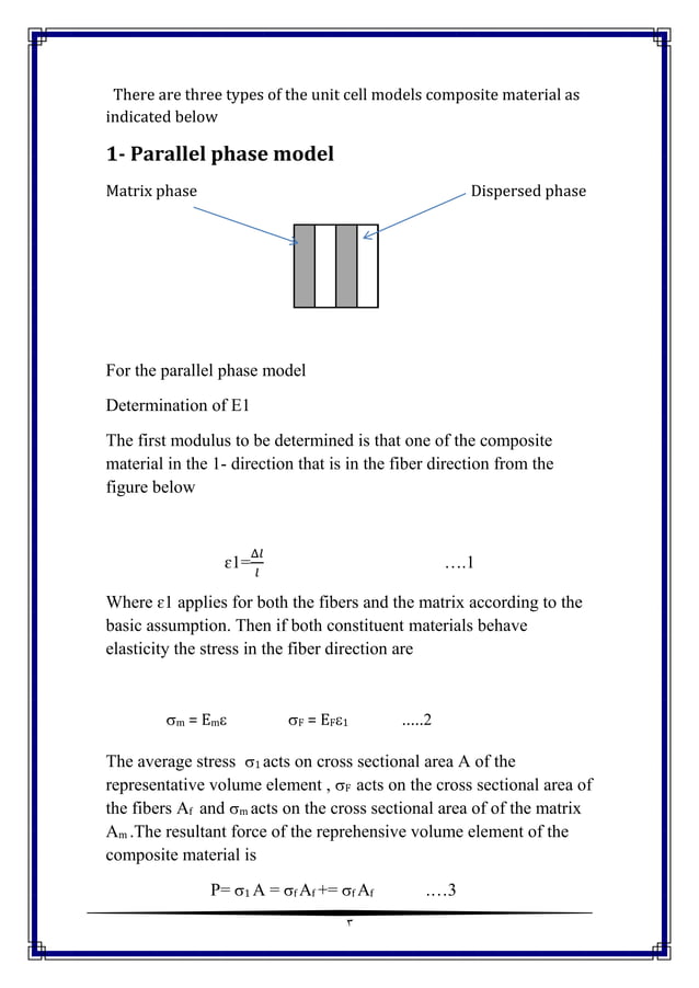 Three composite models in stress , strain and elastic modulus | PDF