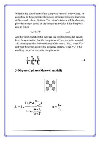 Three composite models in stress , strain and elastic modulus | PDF