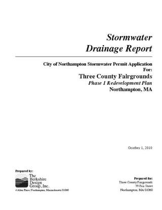 Three County Fairgrounds Stormwater Drainage Report 10-01-2010 | PDF