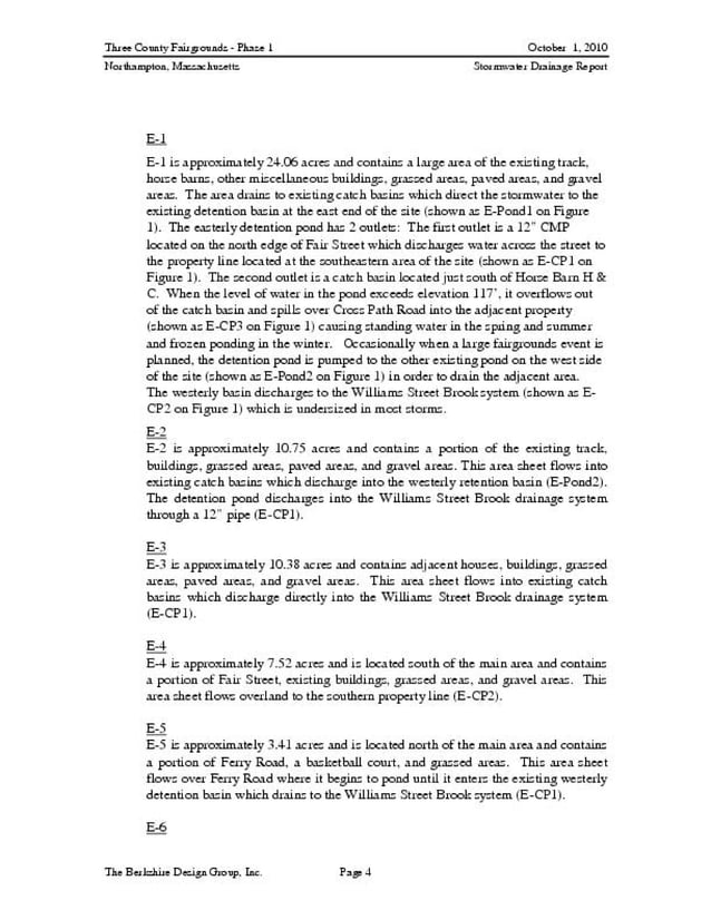 Three County Fairgrounds Stormwater Drainage Report 10-01-2010 | PDF