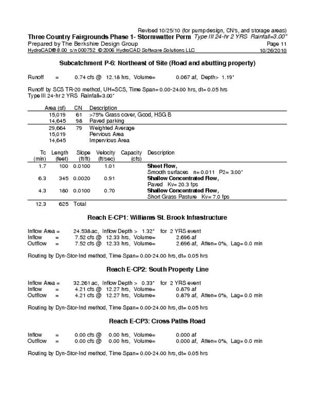 Three County Fairgrounds Stormwater Drainage Report 10-25-2010 | PDF