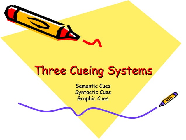 Three cueing systems | PPT