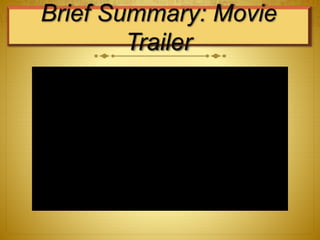 Three day road Presentation | PPT