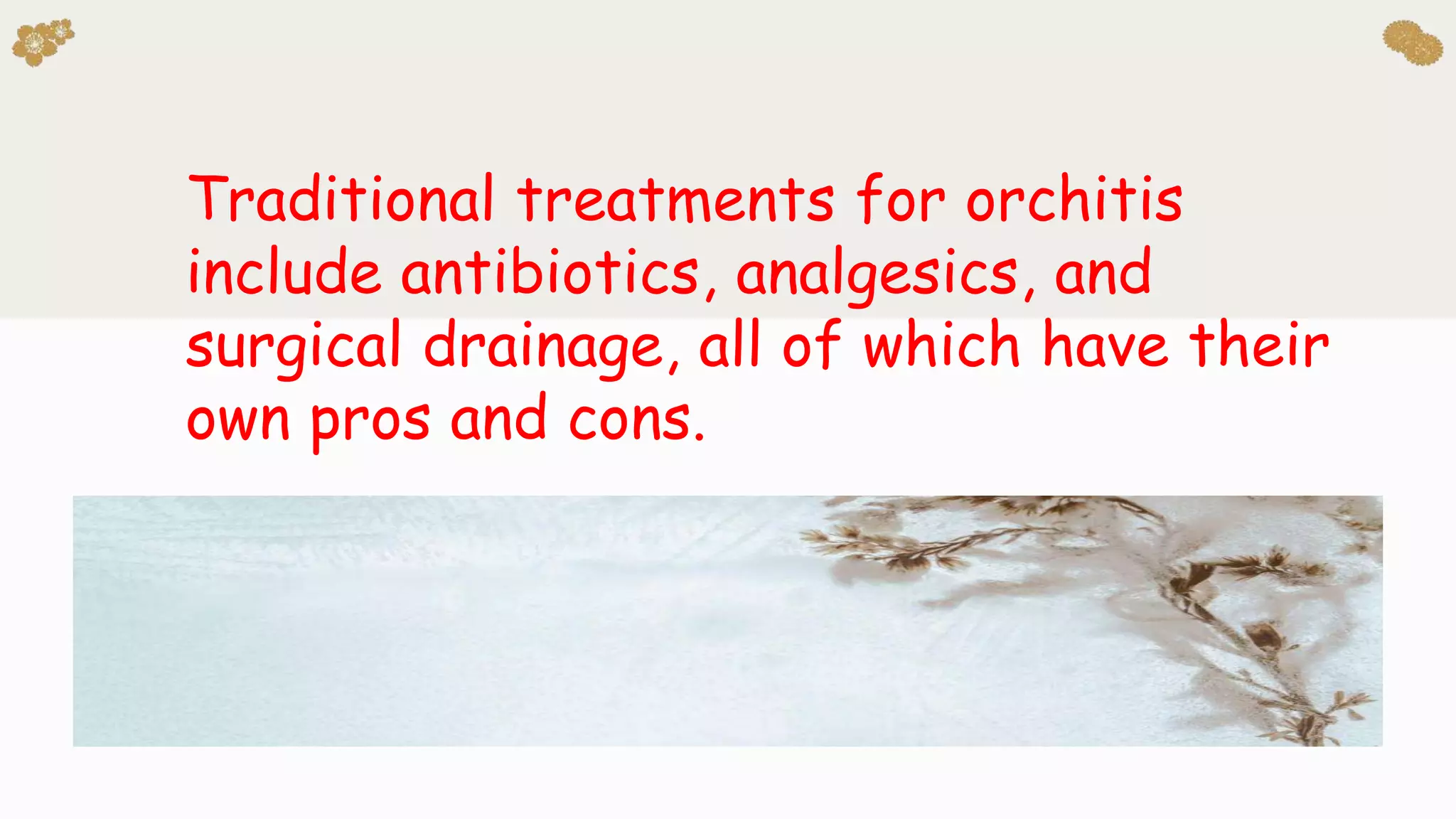 Three Diagnostic Criteria For Acute Orchitis | PPTX