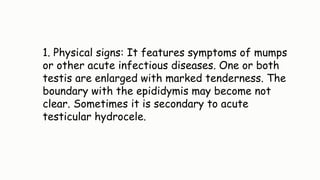 Three Diagnostic Criteria For Acute Orchitis | PPTX
