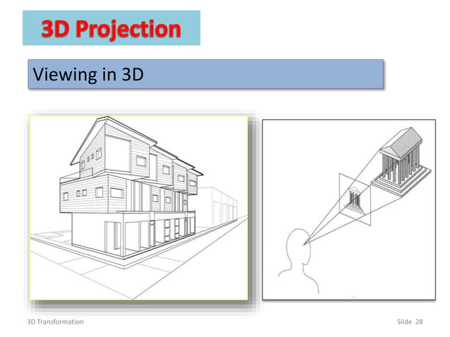 Three dimensional transformations | PPT