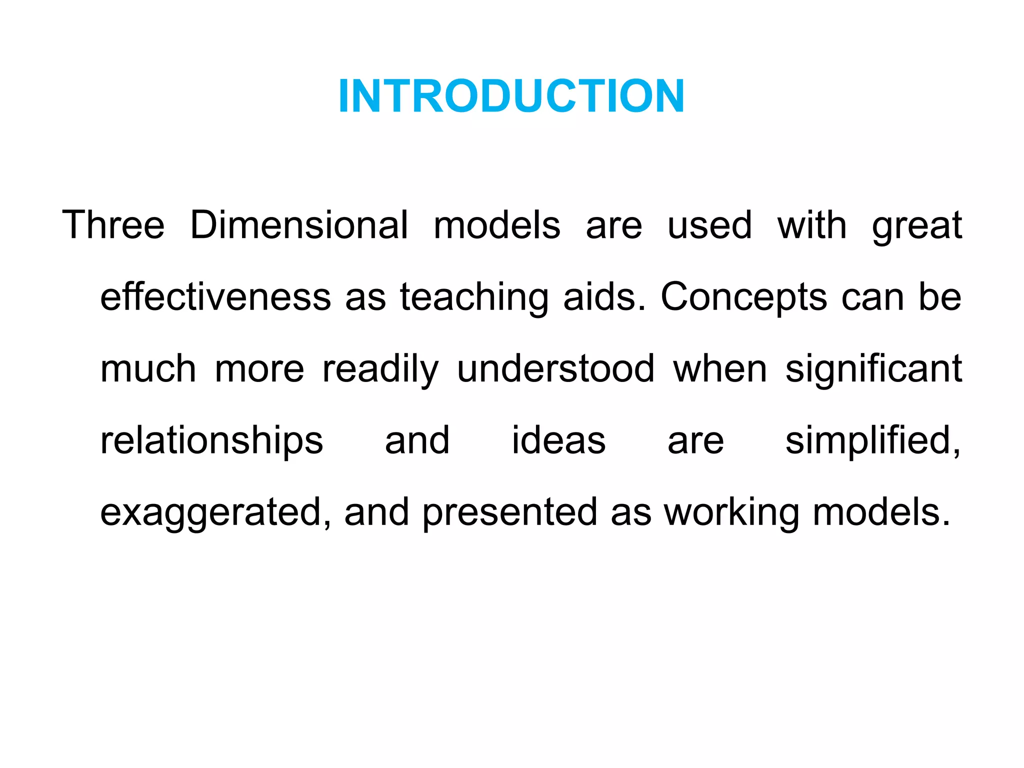 Audio Visual Aids - 3 Dimensional aids | PPTX