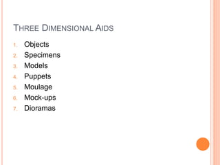Three dimensional aids | PPTX