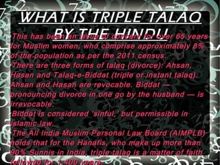 Three divorce matter | PPT